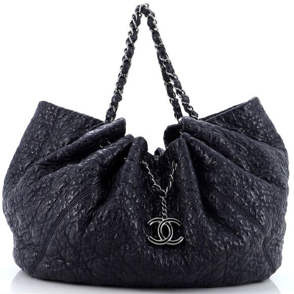 CHANEL | Bags | Chanel Rock In Moscow Cabas Patent Vinyl Large Blue ...